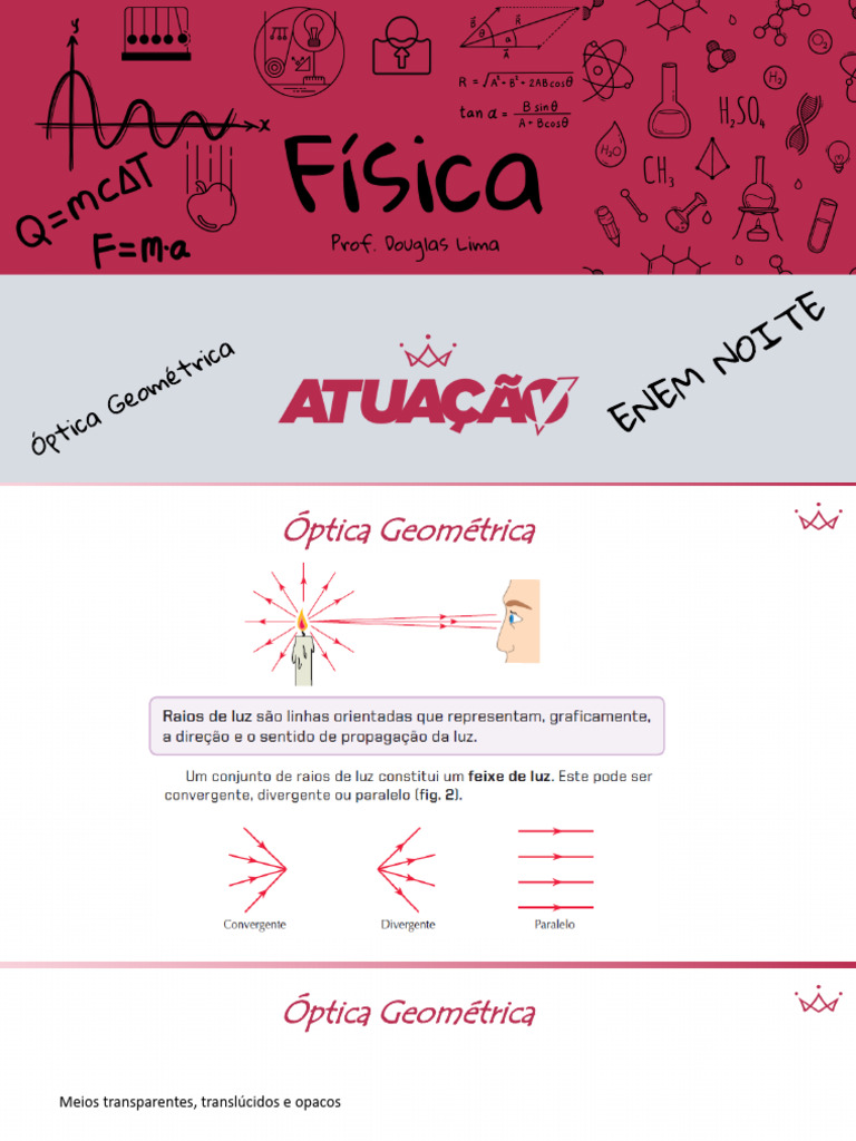 Princípios da Óptica Geométrica para ENEM | PDF | Ciências e Matemática