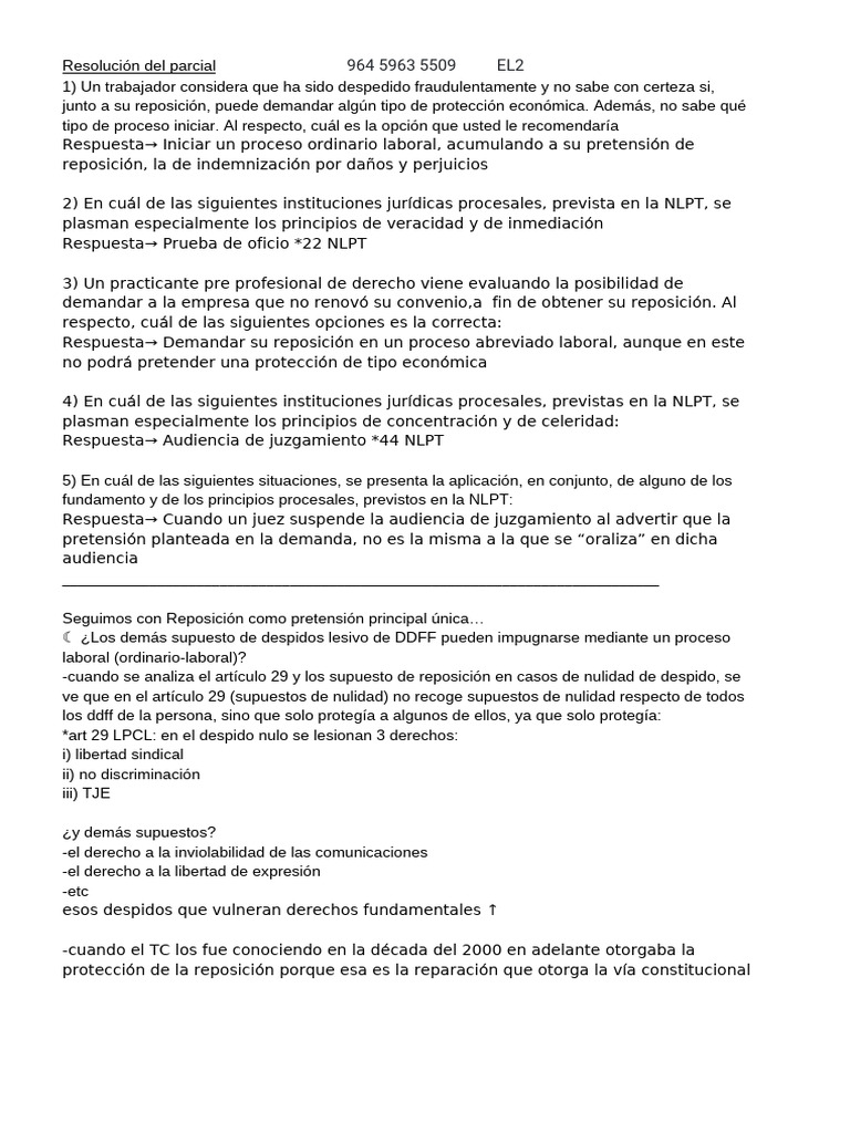 (Dlama) Final Laboral 2 | PDF | Derecho laboral | Sindicato