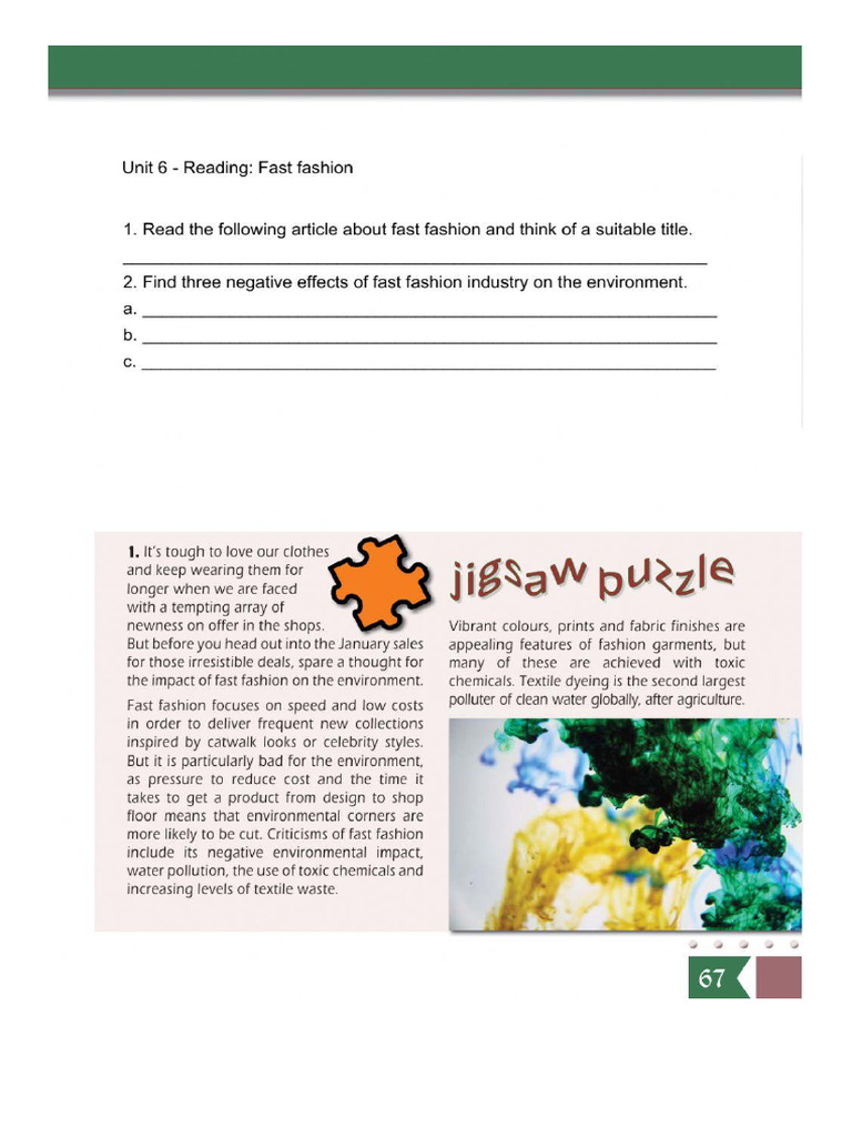 10th. Fast Fashion Reading | PDF