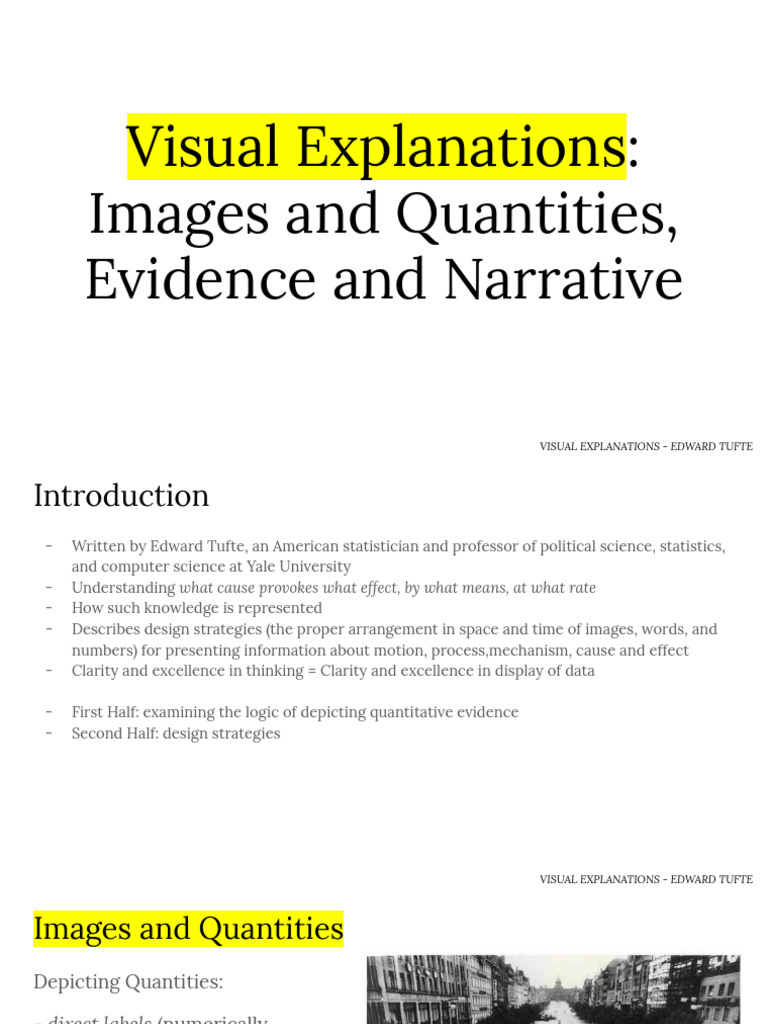 Visual Explanations by Edward Tufte | PDF | Image | Map