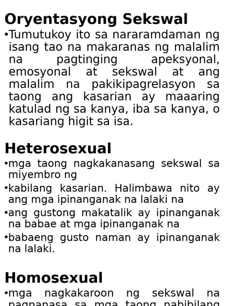 Oryentasyong Sekswal | PDF