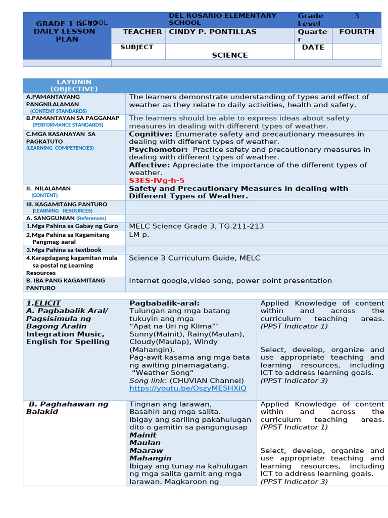 COT Science3 LP FourthQtr | PDF