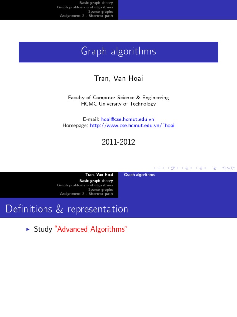 Talk Graph Algorithms | PDF | Computational Problems | Computer Programming