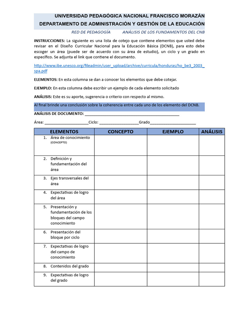 ANALISIS DCNB - Docx - Documentos de Google | PDF