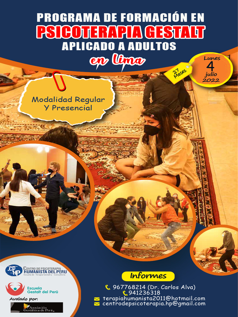 2022 Brochure Lunes | PDF | Psicoterapia | Terapia Gestalt