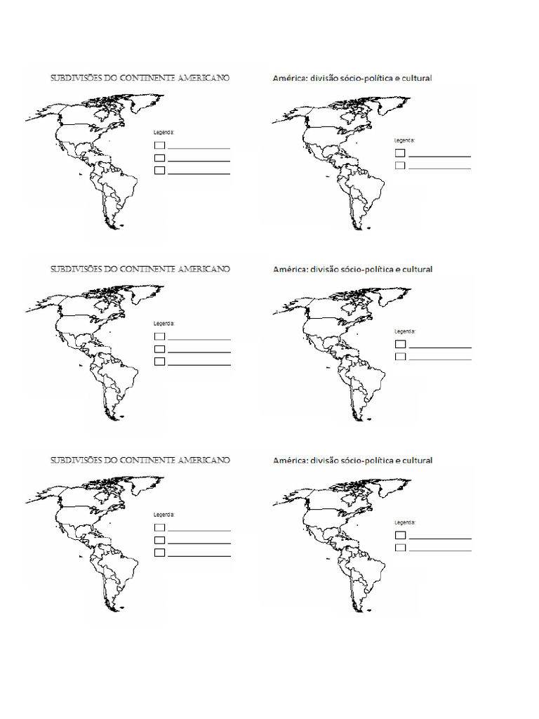 Atividade America | PDF
