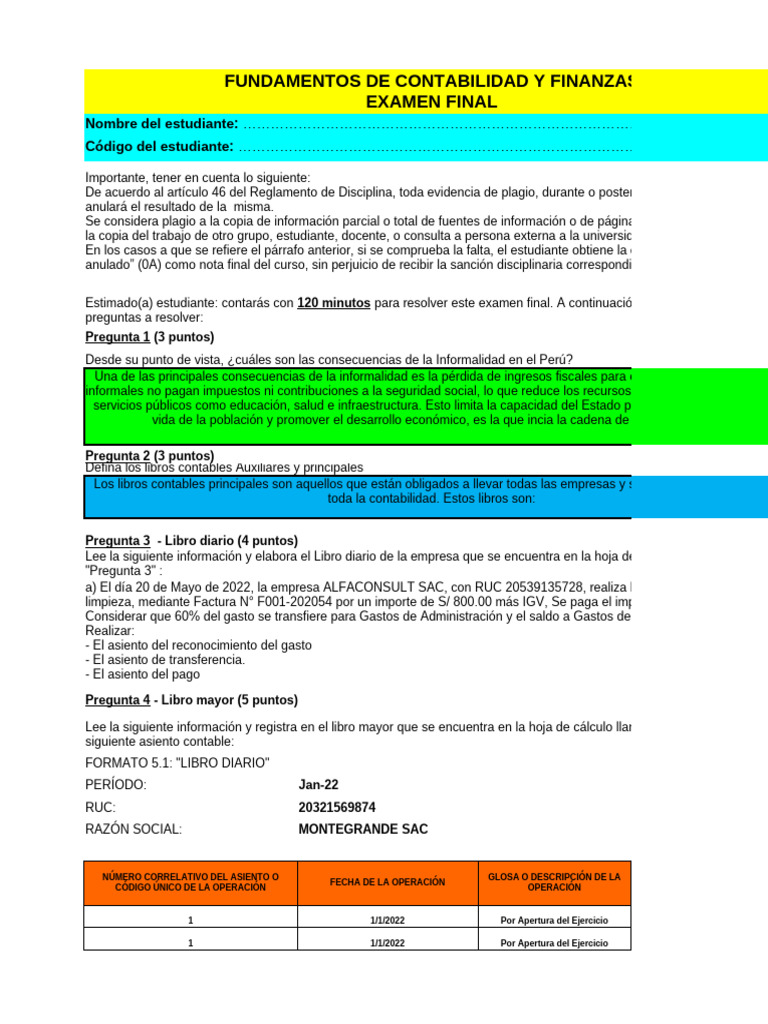 EXFI Fundamentos ... | PDF | Contabilidad | Economias