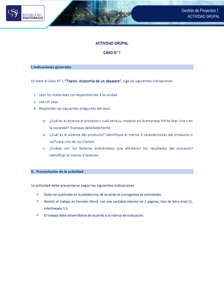 Análisis de Proyecto: Caso Titanic | PDF | Gramática | Comunicación humana