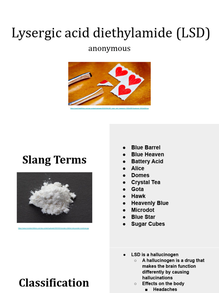 LSD Presentation | PDF | Psychoactive Drugs | Clinical Medicine