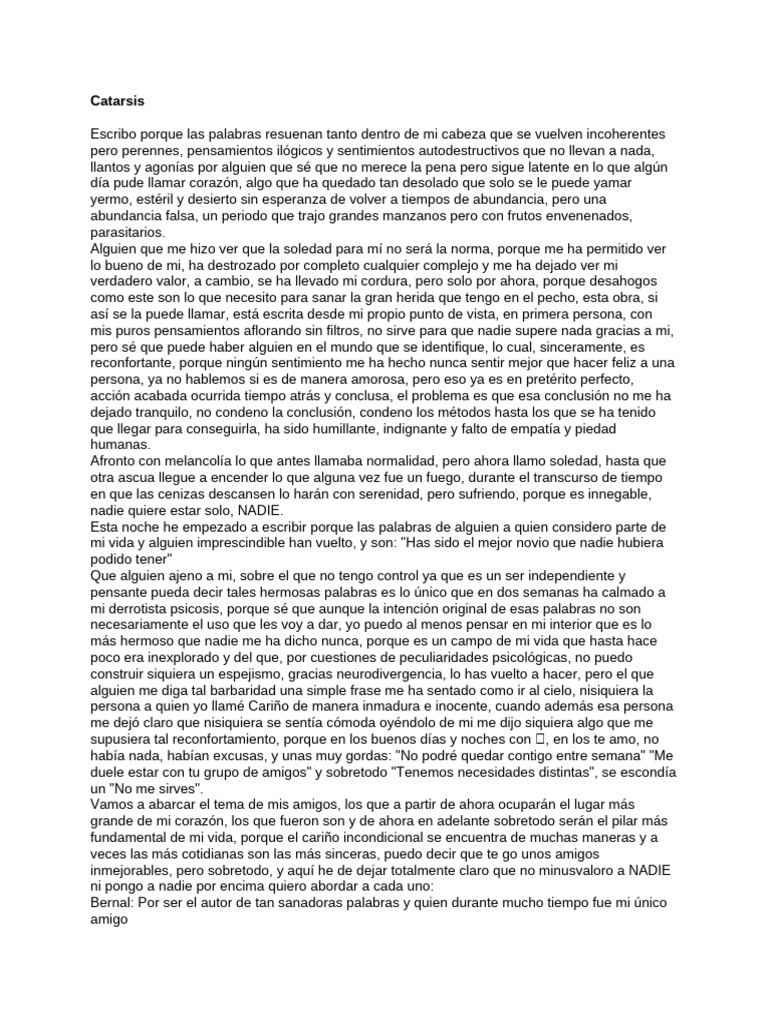 Catarsis | PDF