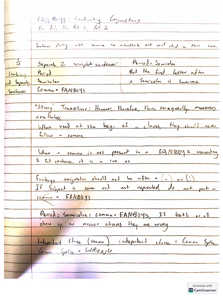 SAT Gramma Study Notes | PDF
