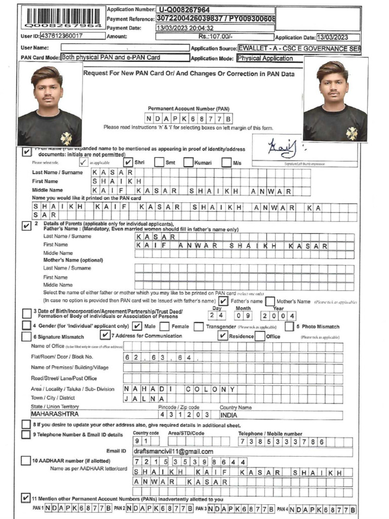 Kaif Shaikh All Documents | PDF