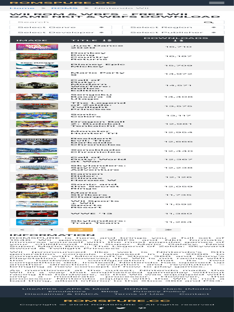 Wii Rom & Wbfs - Free Wii Game Nkit & Wbfs Download: Image Title ...