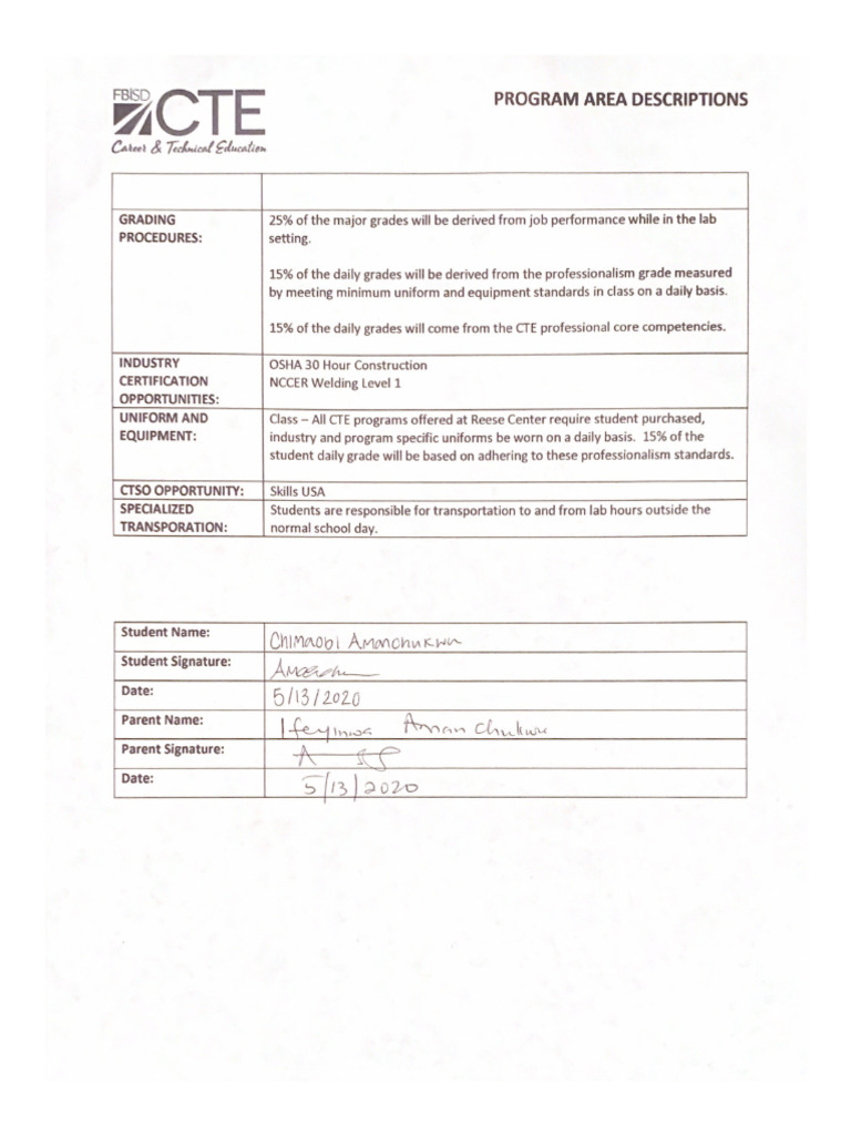 Program Area Descriptions | PDF