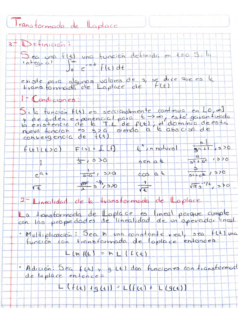 Tarea 1. Transformada de Laplace | PDF