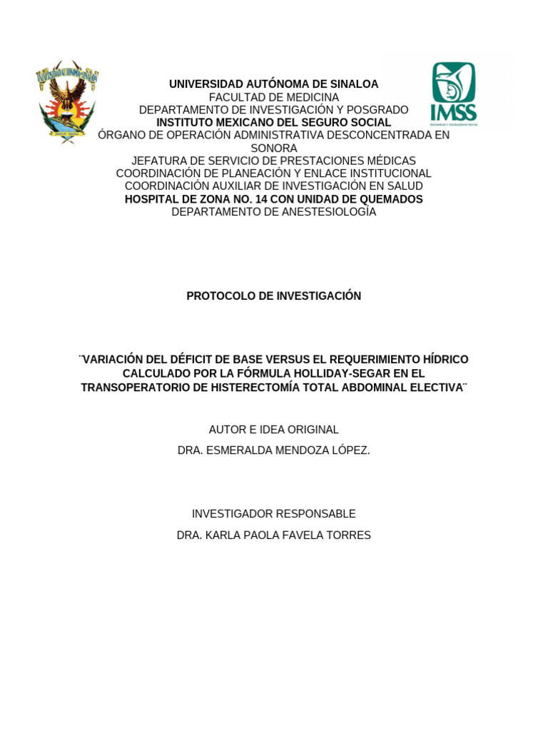 1 PROTOCOLO DE TESIS VARIACION DE DEFICIT DE BASE COMO GUIA DE ...