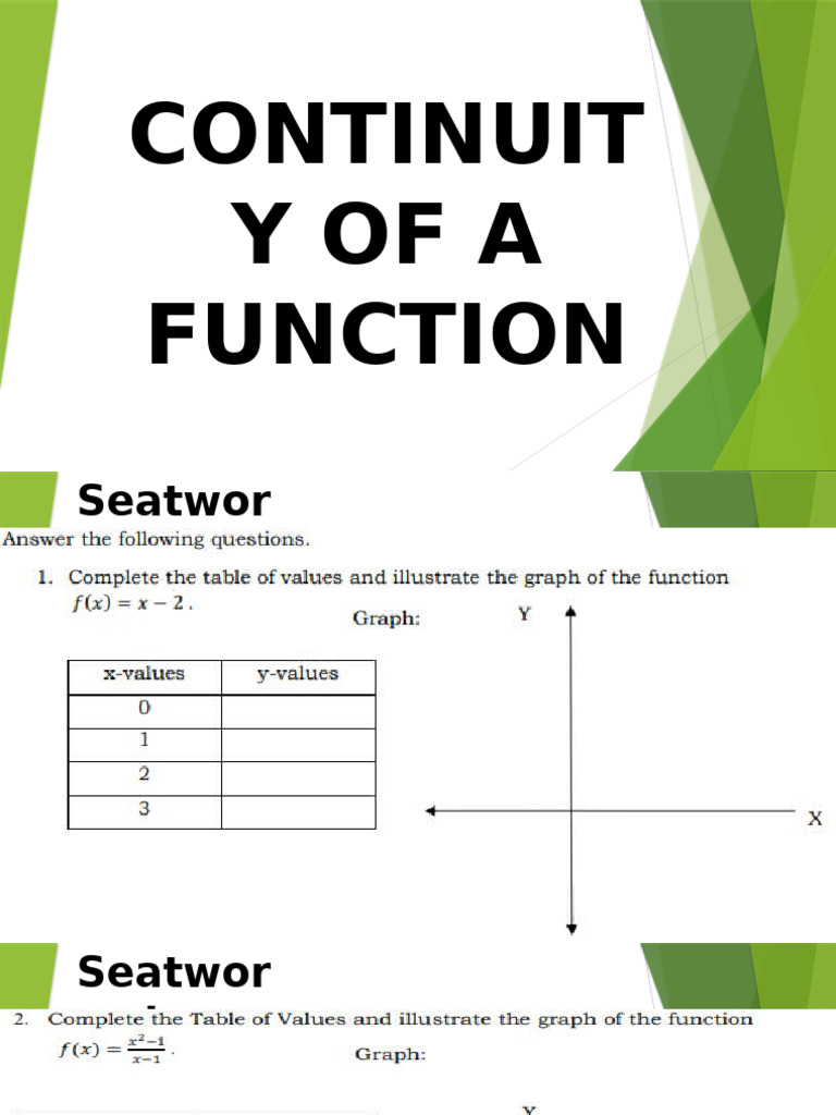 Continuity of A Function 2 | PDF | Continuous Function | Function (Mathematics)
