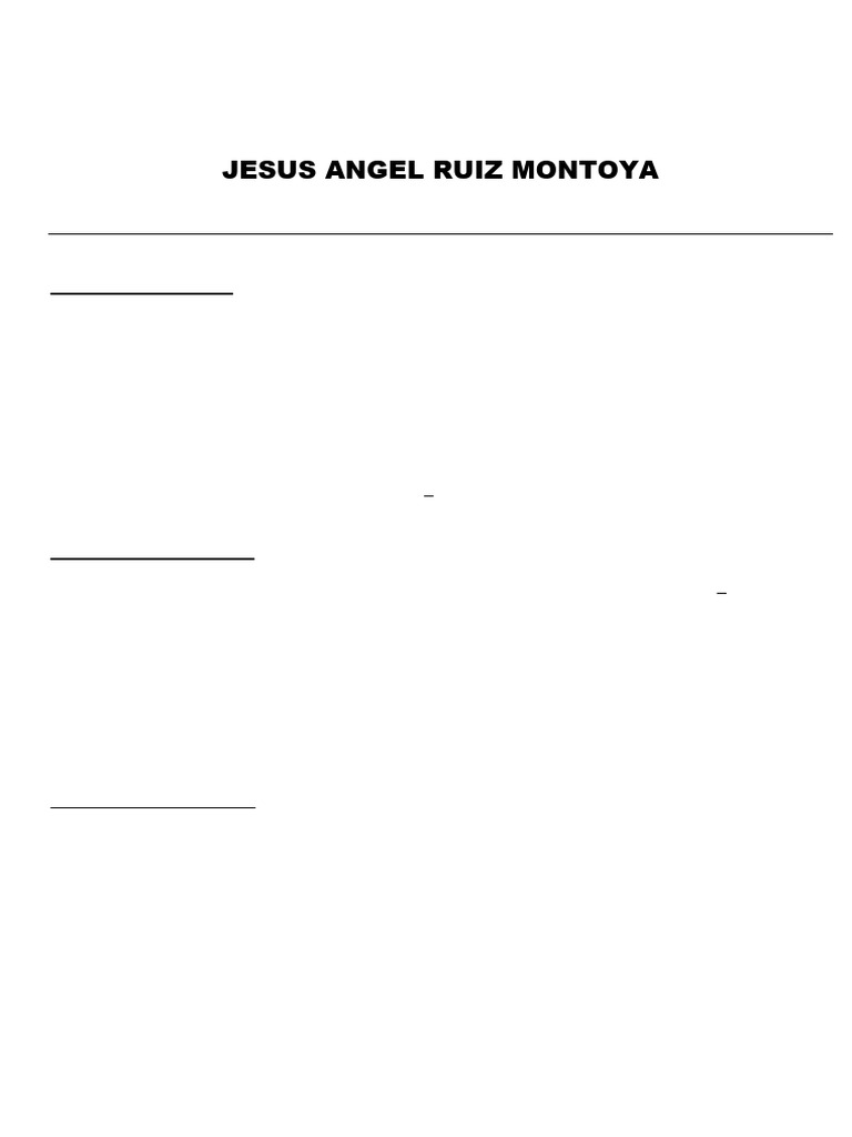 CV-ANGEL | PDF | Documento de identidad