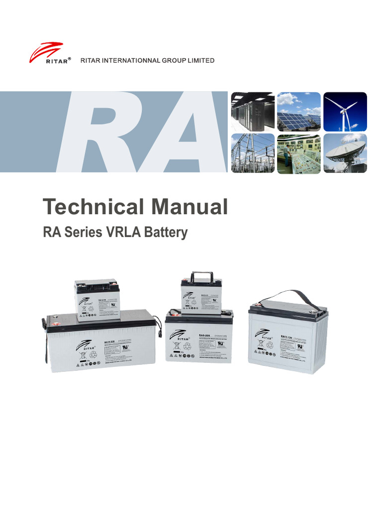 RA Series VRLA Battery Manual | PDF | Electrochemistry | Electricity