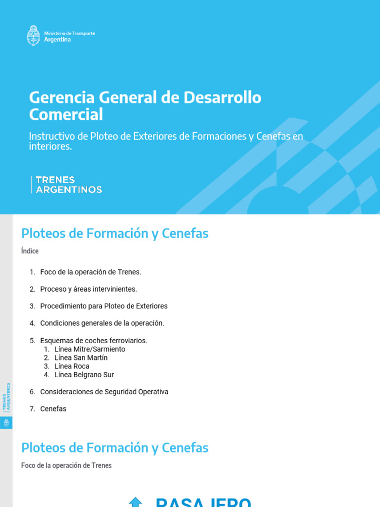 Instructivo de Ploteo Ferroviario 2021 | PDF | Transporte ferroviario