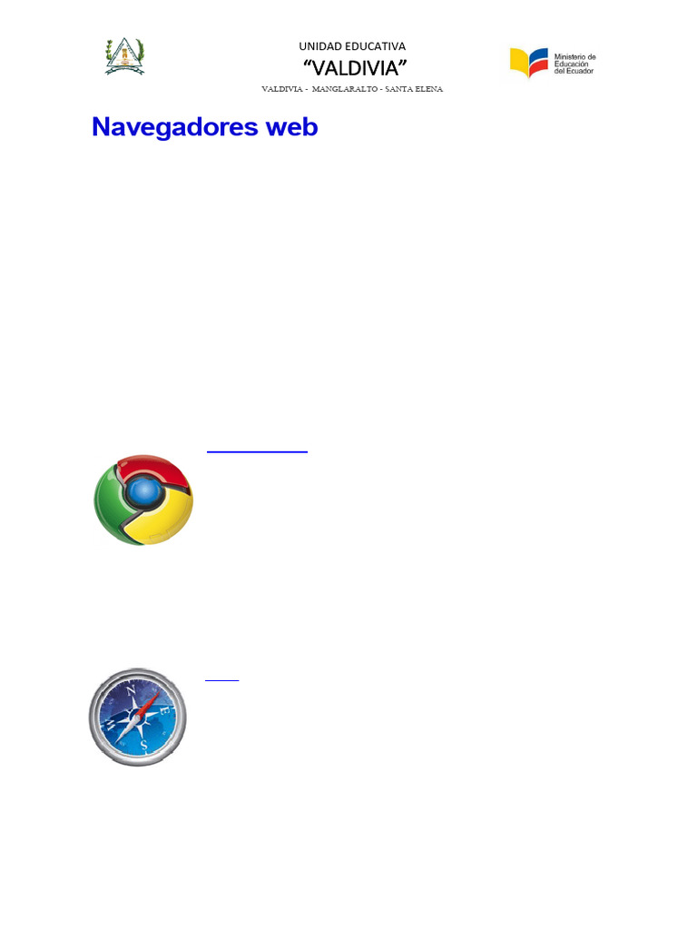 Navegadores web | PDF | explorador de Internet | Safari (navegador web)