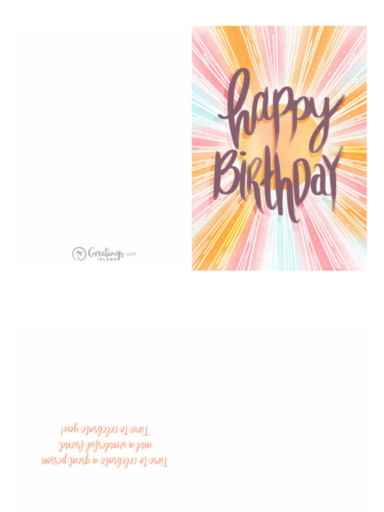 Printable Birthday Card | PDF