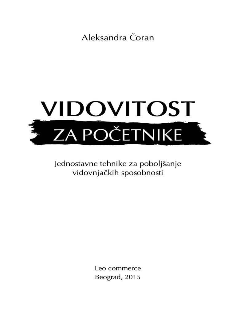 Vidovitost Za Pocetnike | PDF