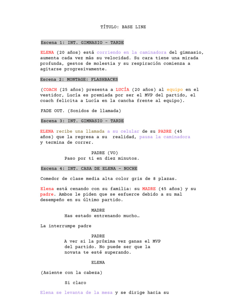 Guión Literario | PDF