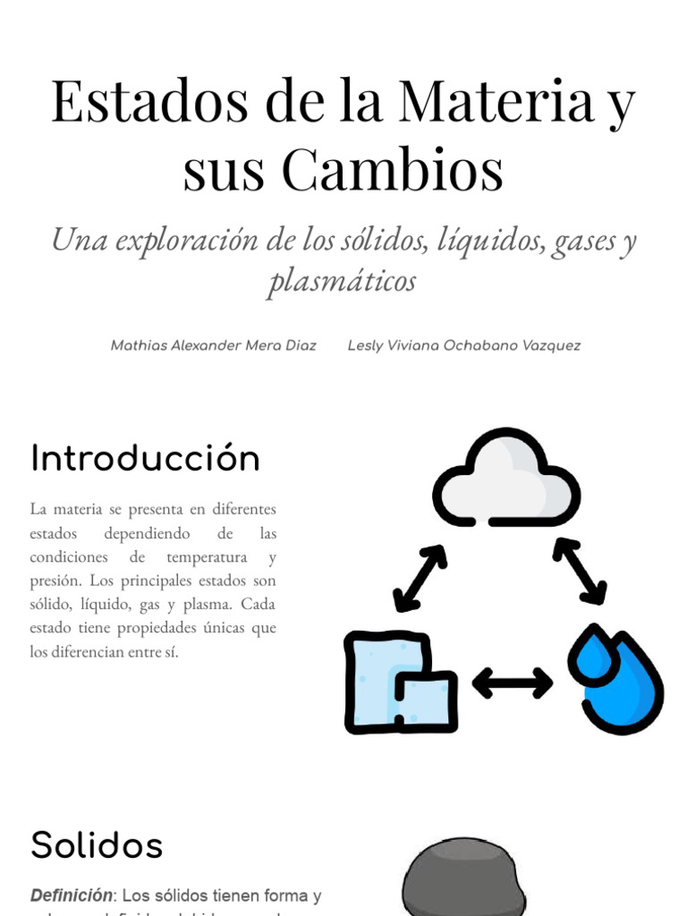 Estados de la Materia y Cambios | PDF | Líquidos | Condensación
