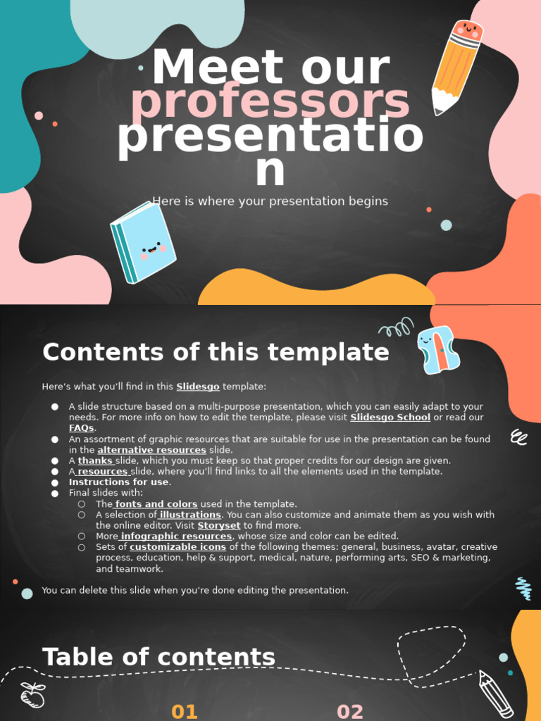 Meet Our Professors XL by Slidesgo | PDF | Planets | Planets In Astrology