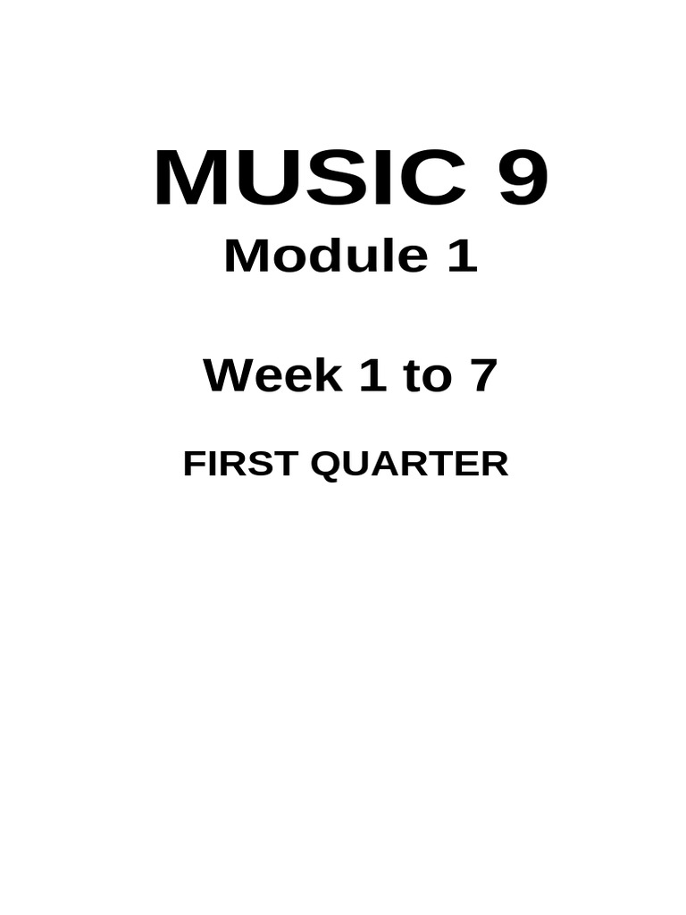Q1-Music_9-MODULE-NEW EDITED | PDF | Baroque Music | Gregorian Chant