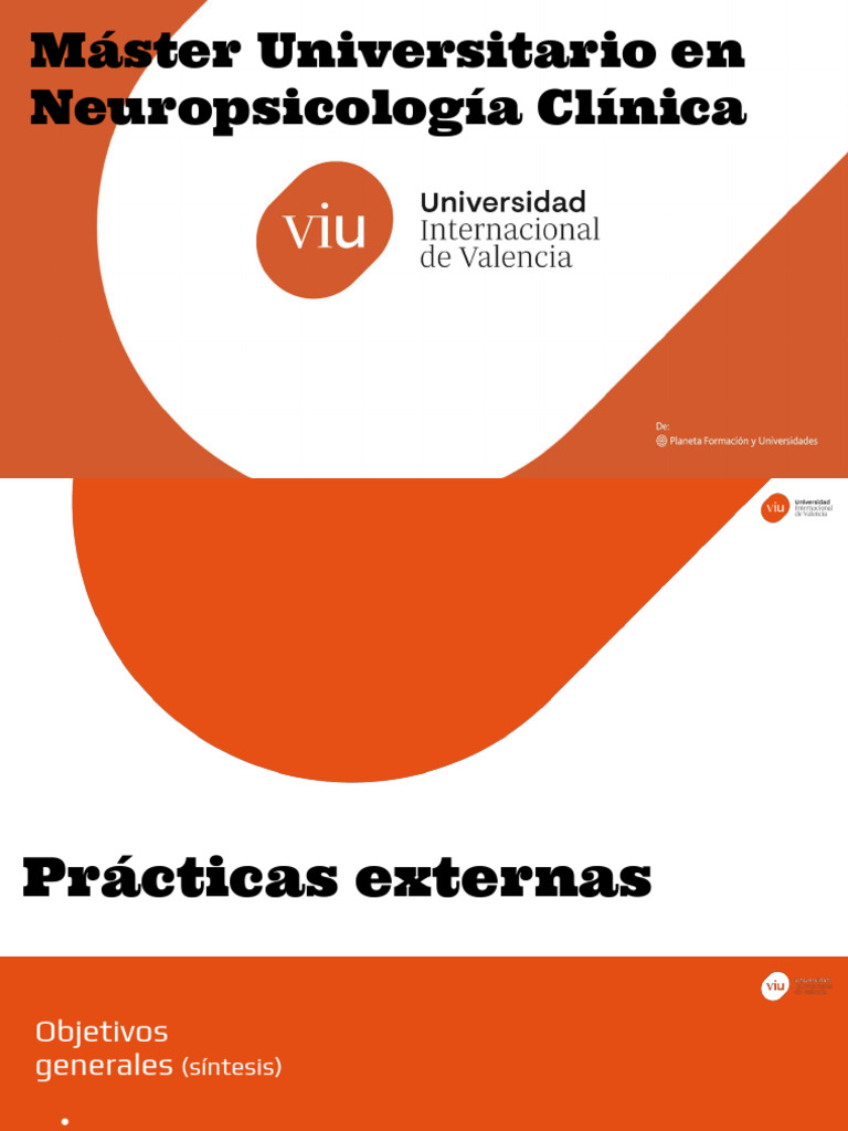 PPT Practicas VIU | PDF | Evaluación | Planificación