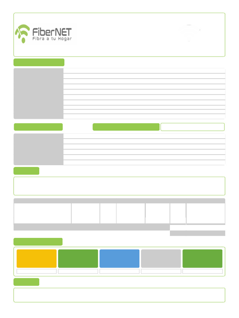 Factura de Servicios FiberNet | PDF | Factura
