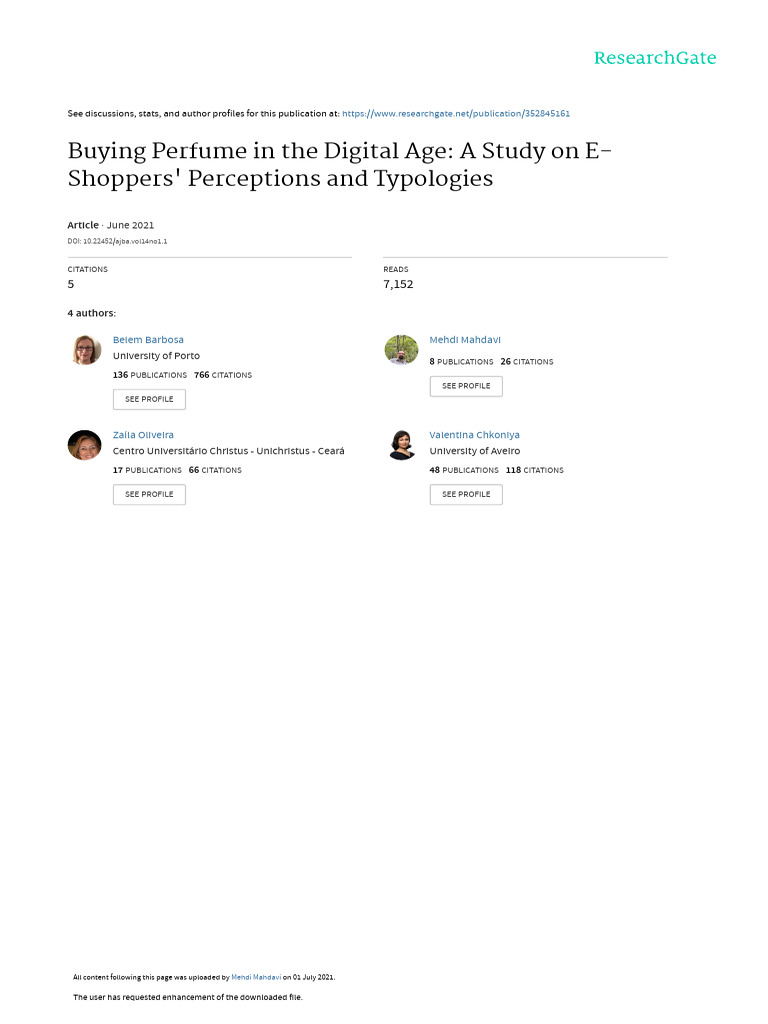 Buying Perfume | PDF | Online Shopping | Consumer Behaviour
