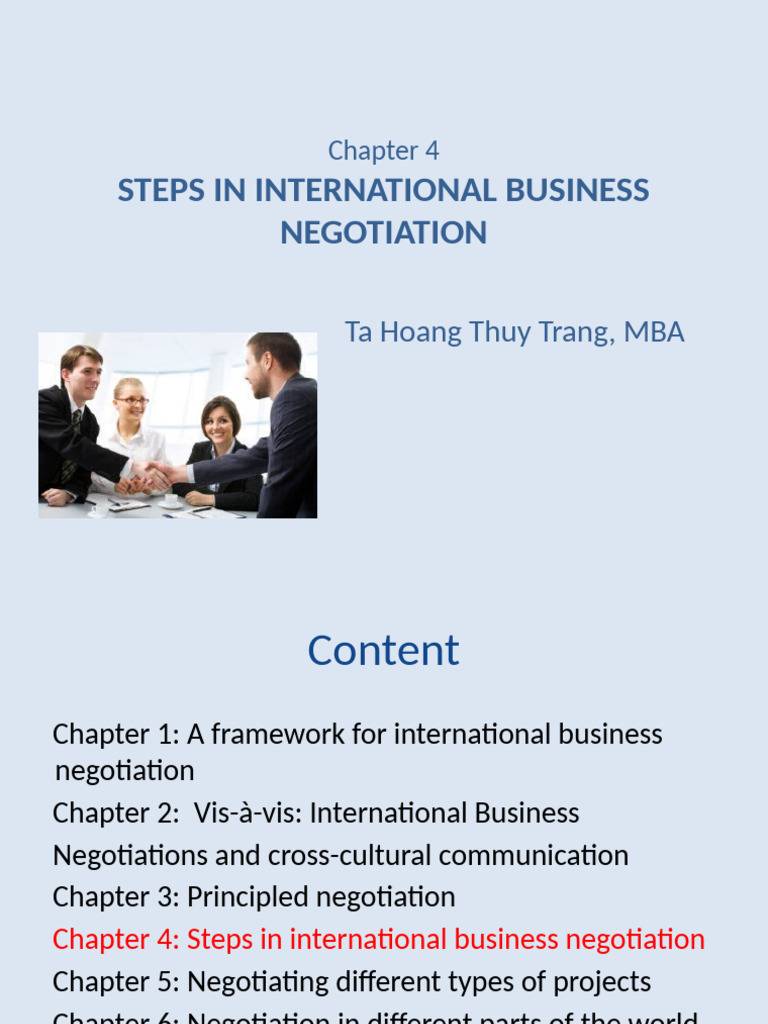 Chapter 4 Steps in IBN v3 | PDF | Negotiation | Bargaining