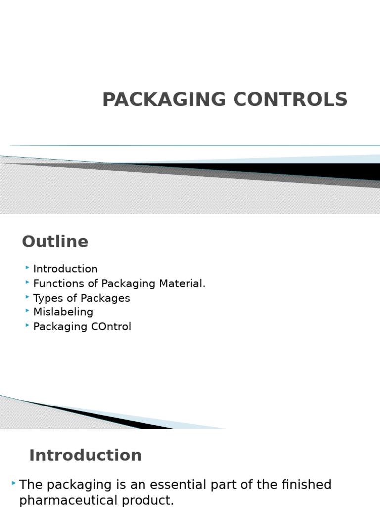 GMP Training - Packaging Control | PDF | Packaging And Labeling ...