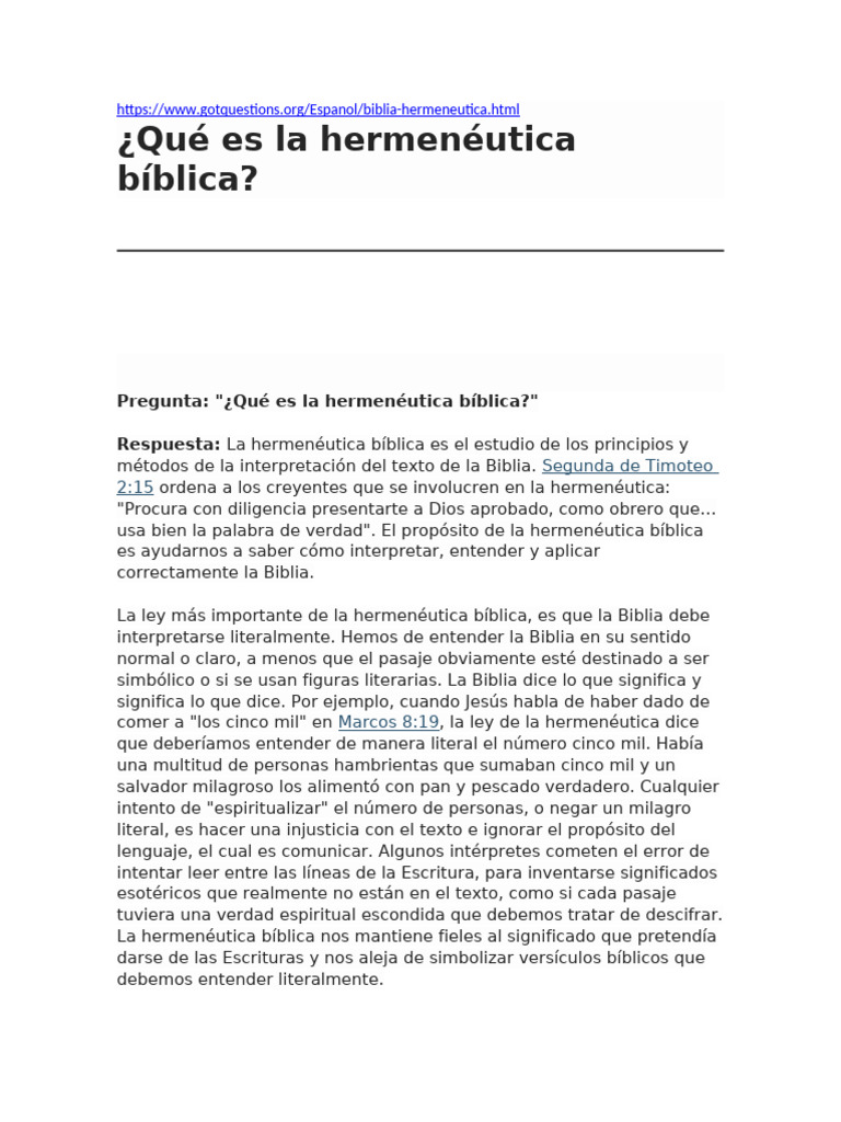 HERMENEUTICA | PDF | Hermenéutica Bíblica | Biblia