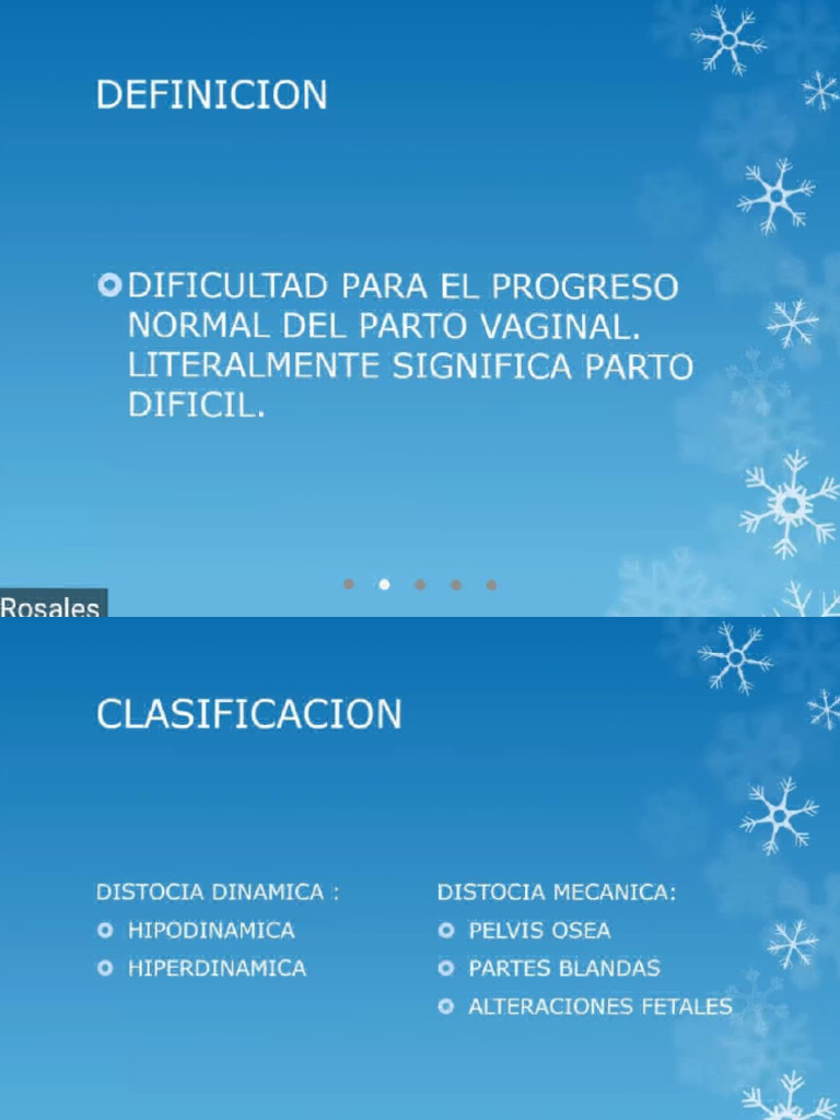 4. DISTOCIAS DEL TRABAJO DE PARTO PARTE 1 | PDF | Salud maternal | Parto