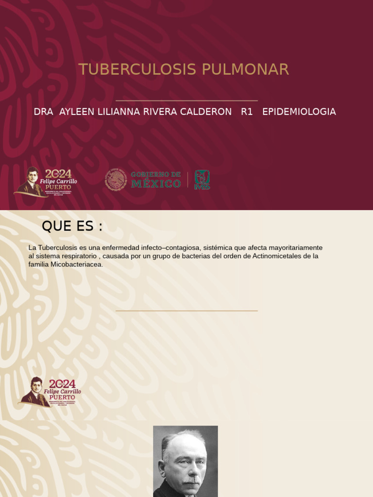 Expo Tuberculosis | PDF | Tuberculosis | Medicina CLINICA