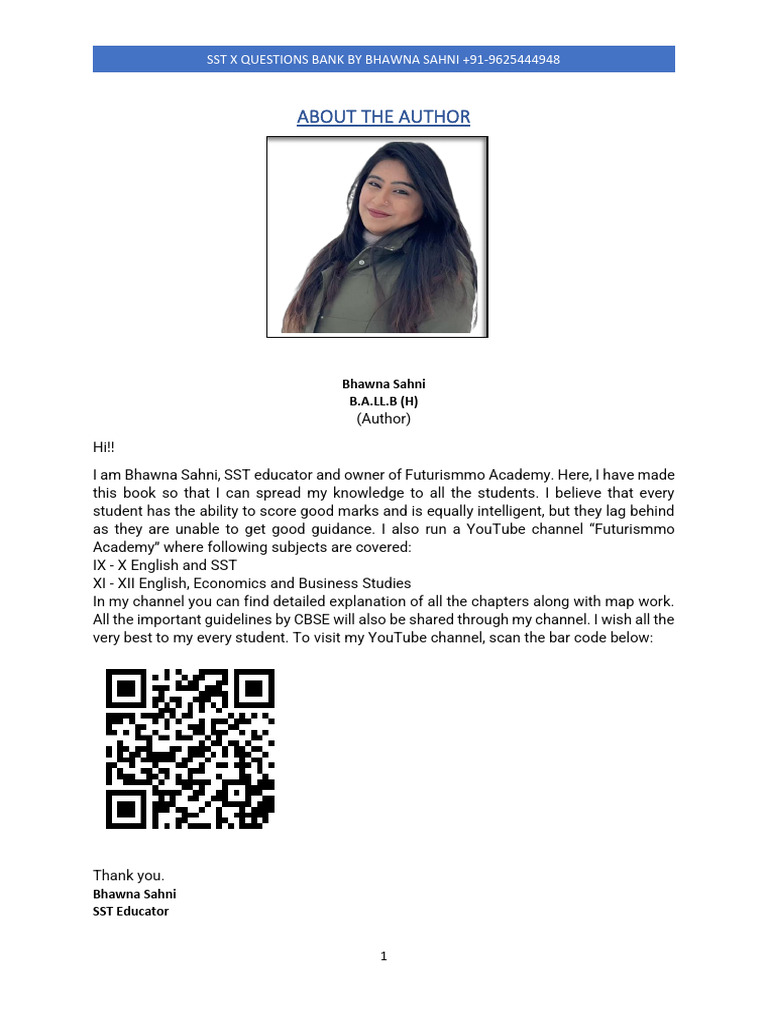 Class 10 SST Question Bank | PDF | Mahatma Gandhi | German Empire