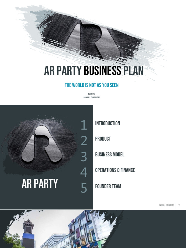 AR Party Business Plan Overview | PDF | Augmented Reality | Computing