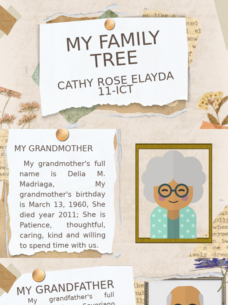 Cathy Rose S. Elayda My Family Tree | PDF | Wellness