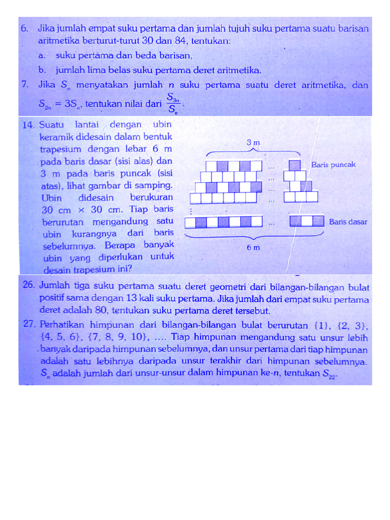Soal Deret Matematika 014 | PDF