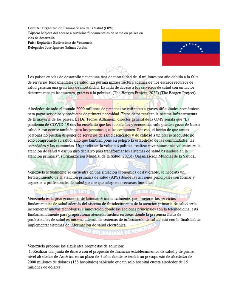 Fortalecimiento de APS en Venezuela | PDF | Hospital | Venezuela