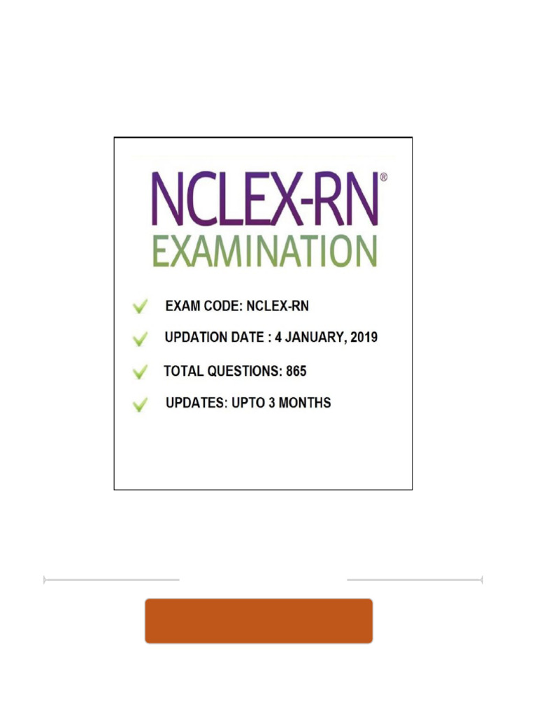 (FREE PDF Sample) NCLEX RN ACTUAL EXAM TEST BANK OF REAL QUESTIONS ... (FREE PDF Sample) NCLEX RN ACTUAL EXAM TEST BANK OF REAL QUESTIONS ...