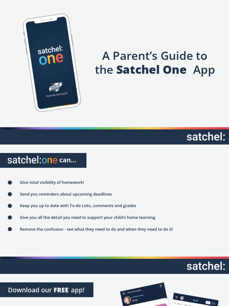 A Parent's Guide to the Satchel One App | PDF | Login | Cyberspace A Parent's Guide to the Satchel One App | PDF | Login | Cyberspace