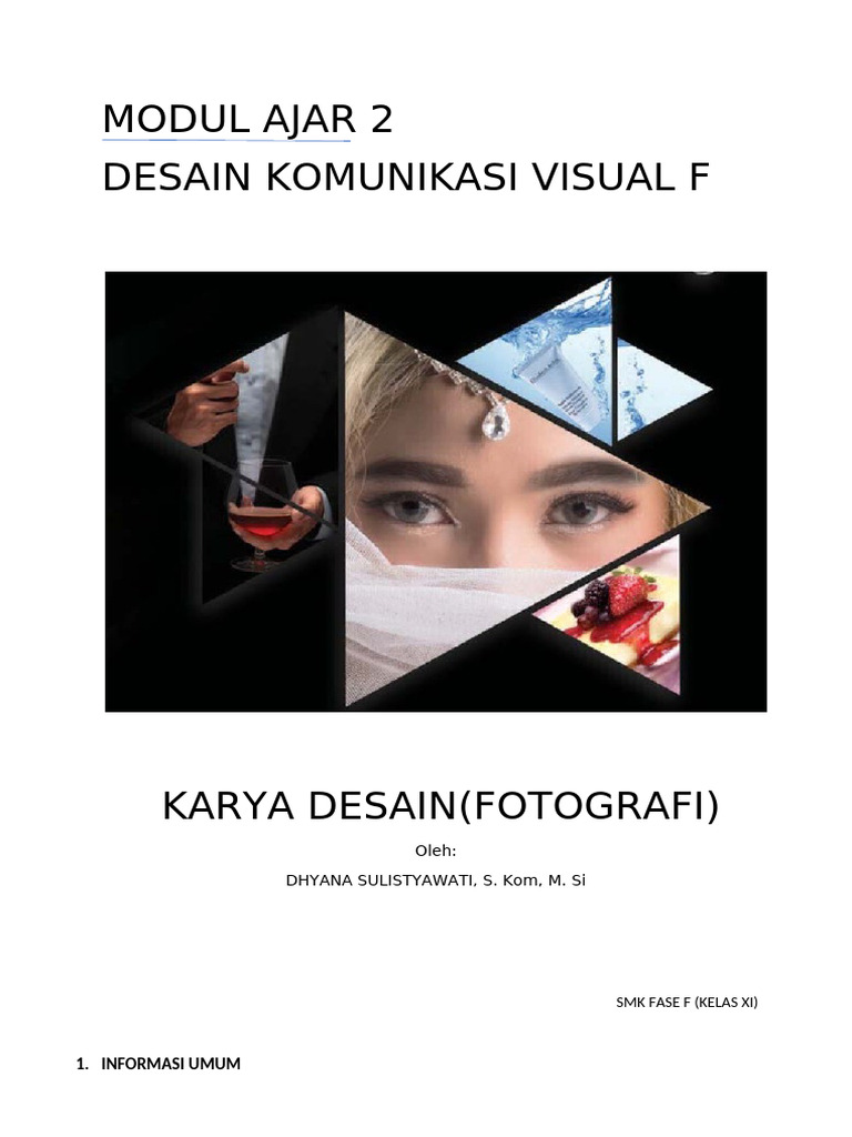 Modul Ajar Fotografi SMK DKV Fase F | PDF