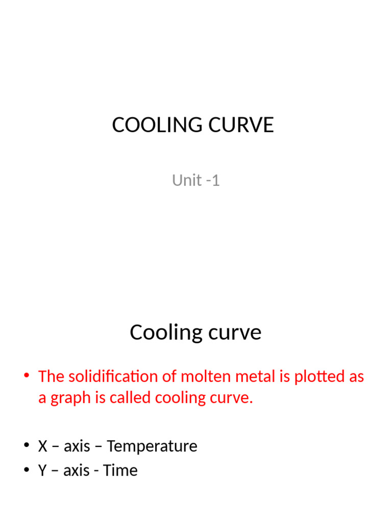 Cooling Curve | PDF