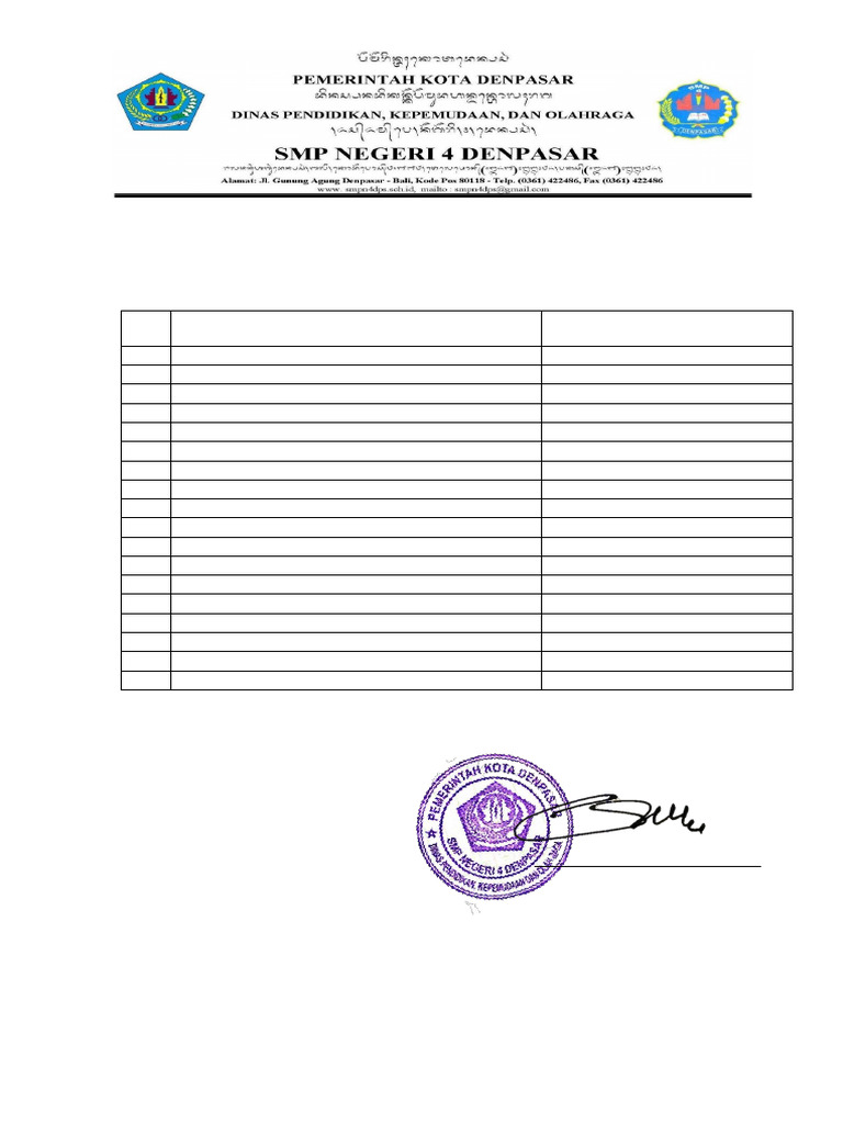 SK Panitia Cap Tiga Jari Dan Tanda Tangan Ijazah | PDF
