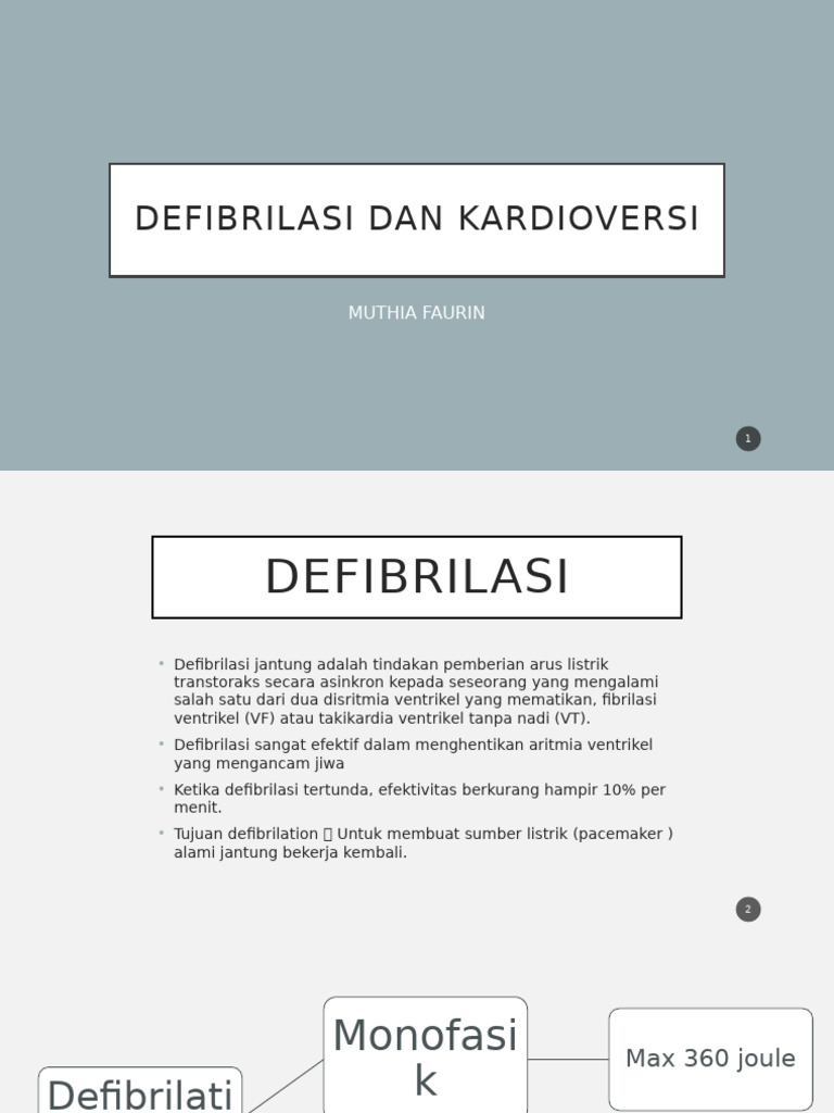 Defibrilasi dan Kardioversi Jantung | PDF